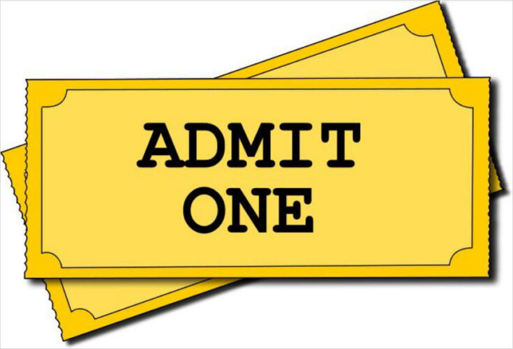 Admit One Ticket Template | Templateral