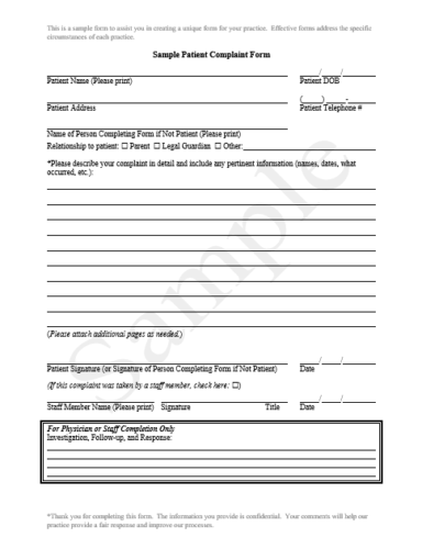 √ Against Medical Advice Form (Word)