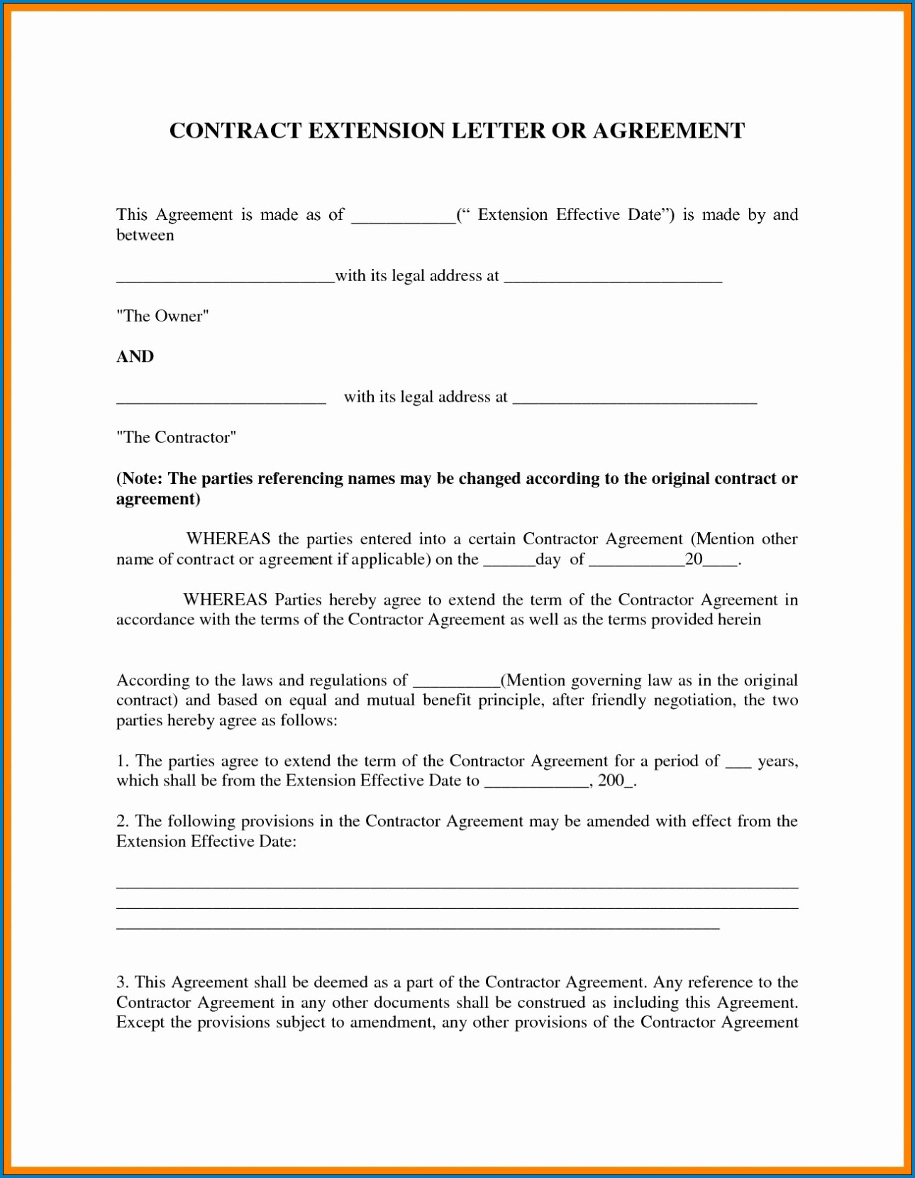  Free Agreement Between Owner And Contractor Pdf