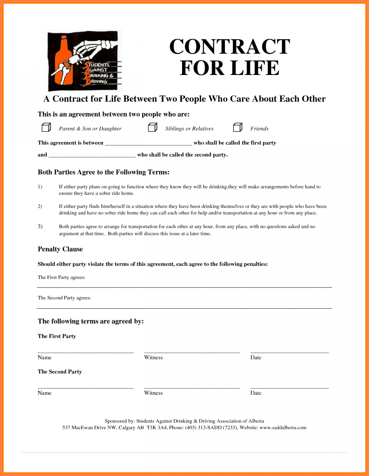  Free Printable Agreement Between Two Parties