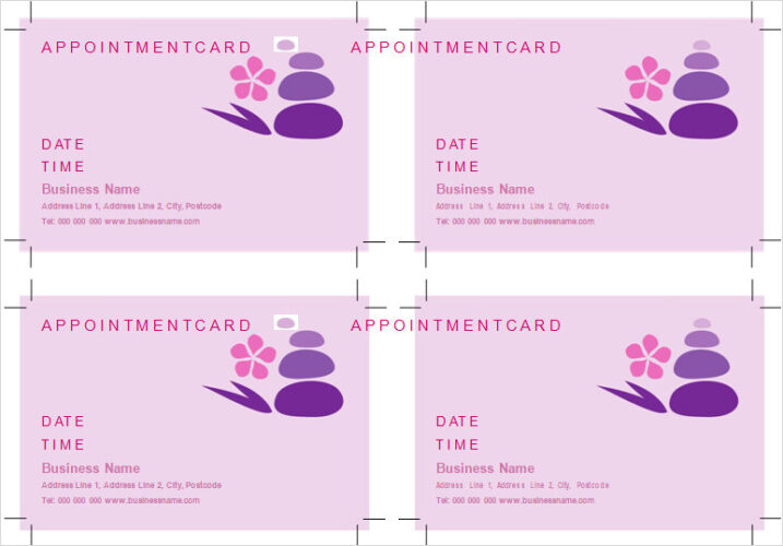 √ Free Printable Appointment Card Template