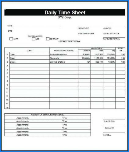 √ Free Editable Attorney Timesheet Template