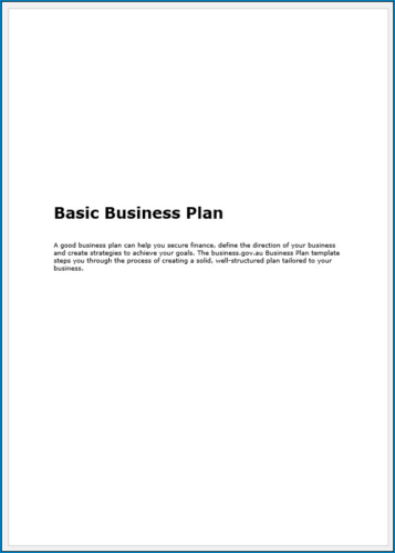 Basic Business Plan Template | Templateral