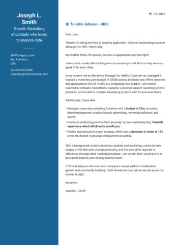 √ Basic Cover Letter Template (Word)