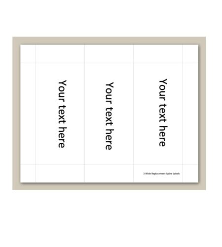 √ Free Binder Spine Label Template (Word)