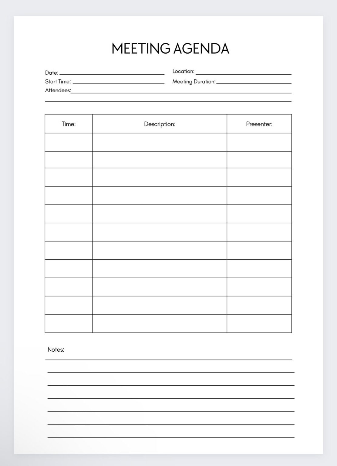 √ Customizable Conference Schedule Template (Word)