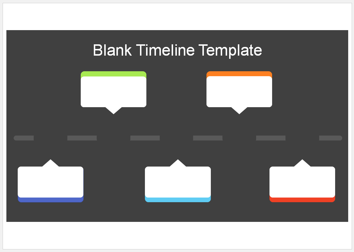  Free Customizable Blank Timeline Template Templateral