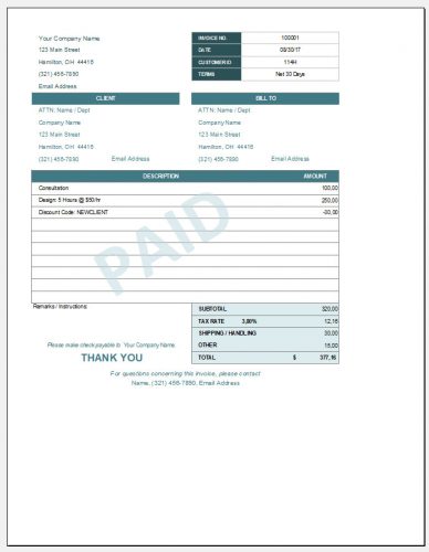 √ Free Customizable Business Receipt Template | Templateral