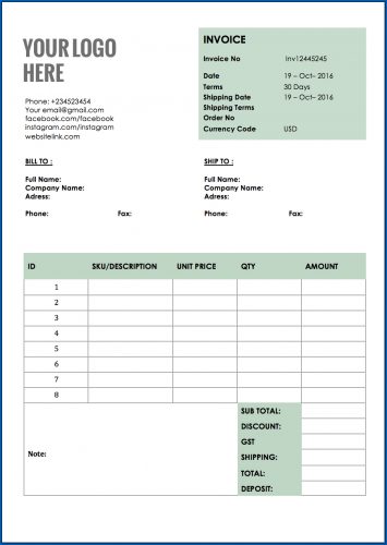 √ Free Customizable Business Receipt Template | Templateral