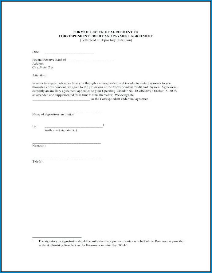 Agreement Paper Template HQ Printable Documents