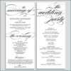 √ Printable Ceremony Program Template