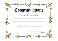 Congratulation Certificates Free Printables | Templateral