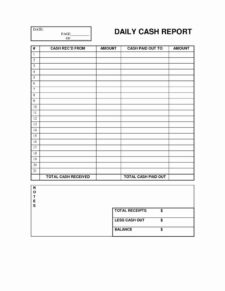 √ Free Daily Deposit Report Template (Excel)