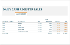 √ Free Daily Sales Register Template (Excel)
