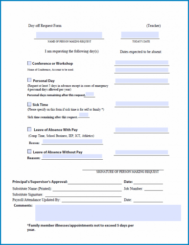 √ What You Need to Know about Day Off Request Form