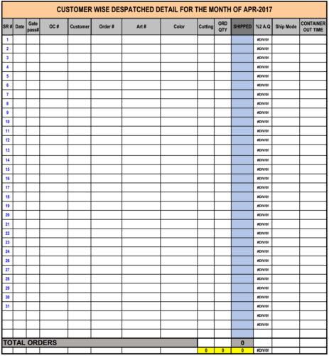 √ Printable Dispatcher Logbook Template (Excel)