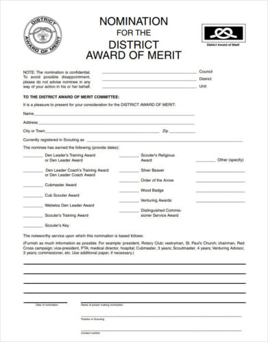 √ Free Printable Certificate of Merit Template