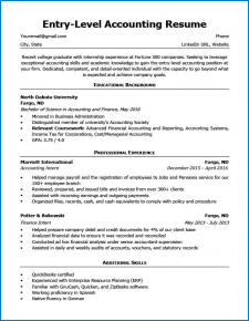 √ Free Printable Entry Level Resume Template