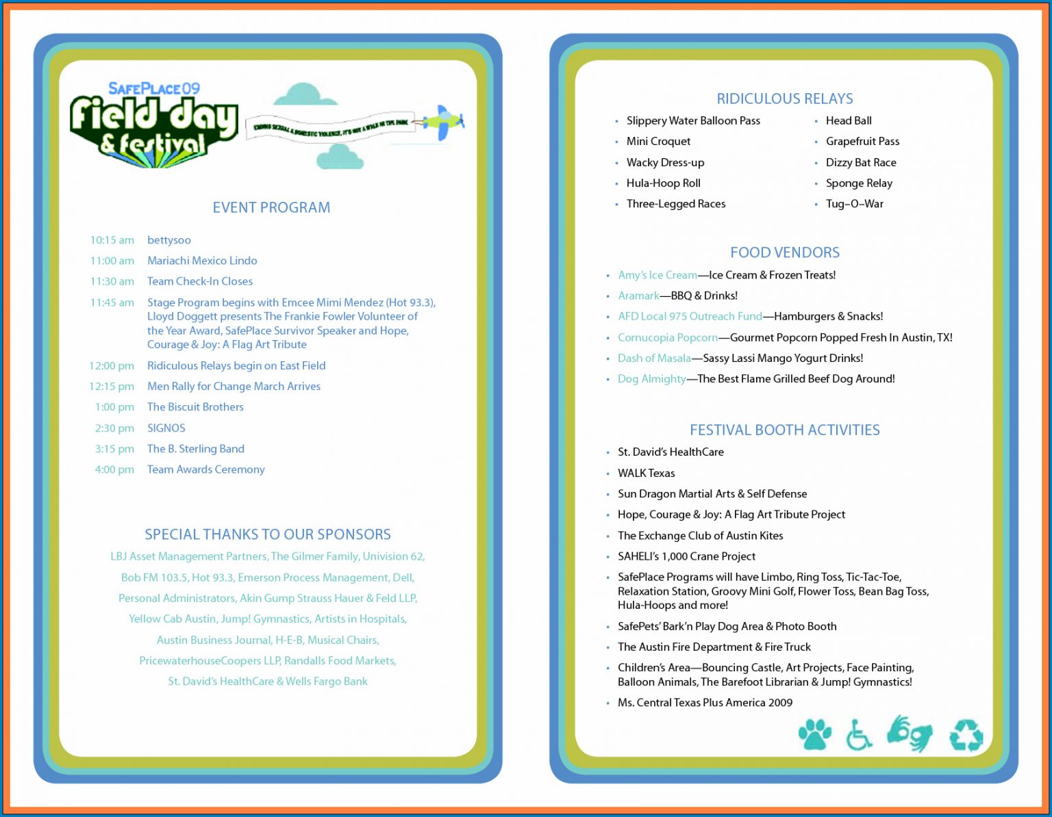  Free Printable Event Program Template