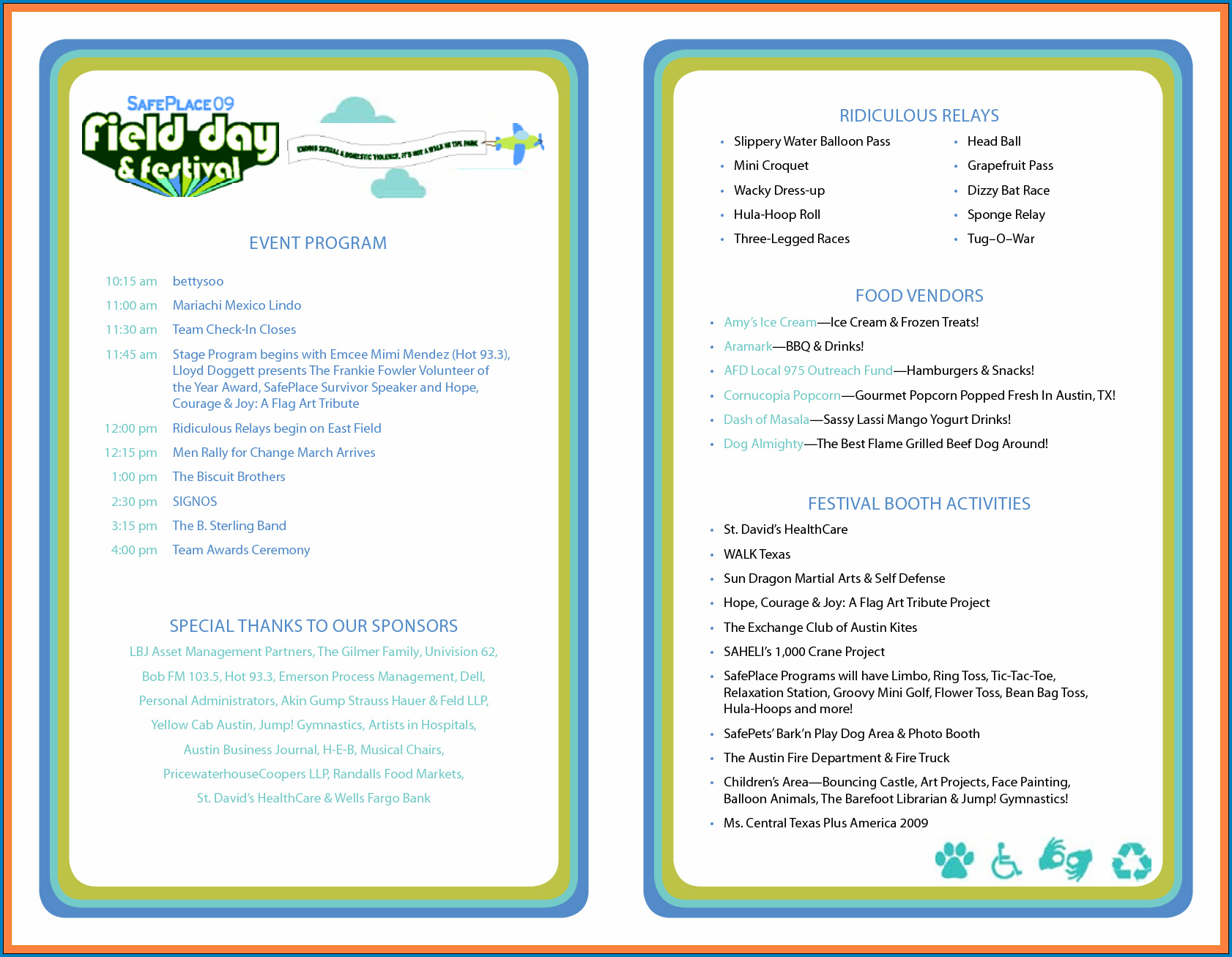  Free Printable Event Program Template Templateral