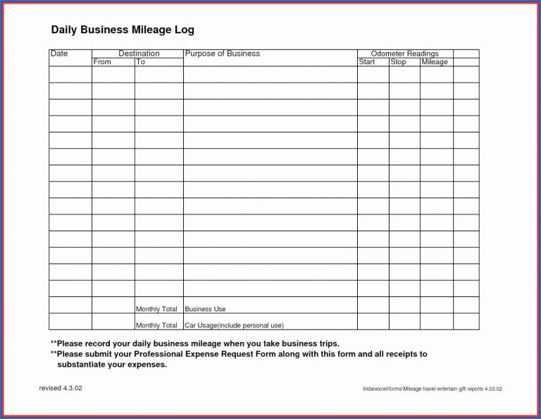 √ Free Printable Daily Time Tracking Spreadsheet Template