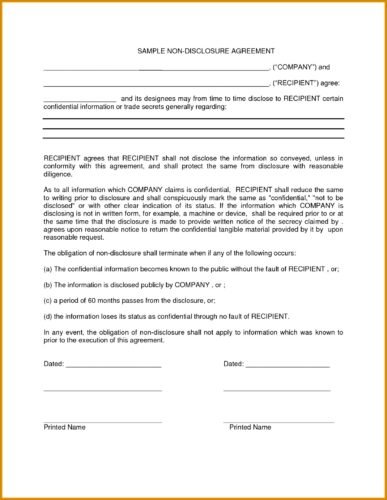 √ Employee NDA Template