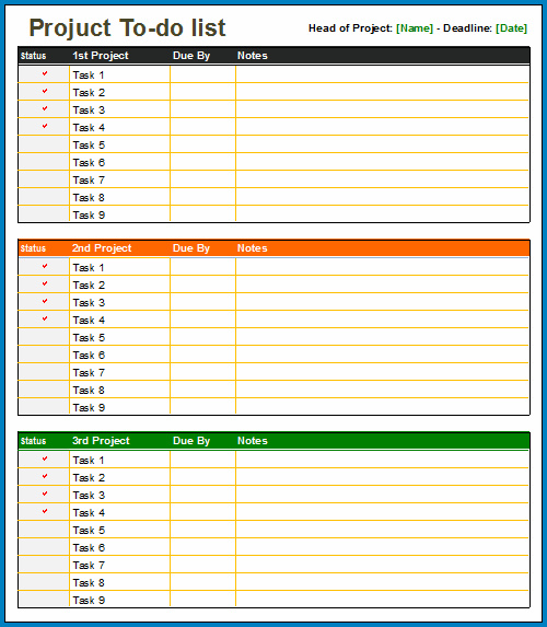 Project List Template Excel Classles Democracy