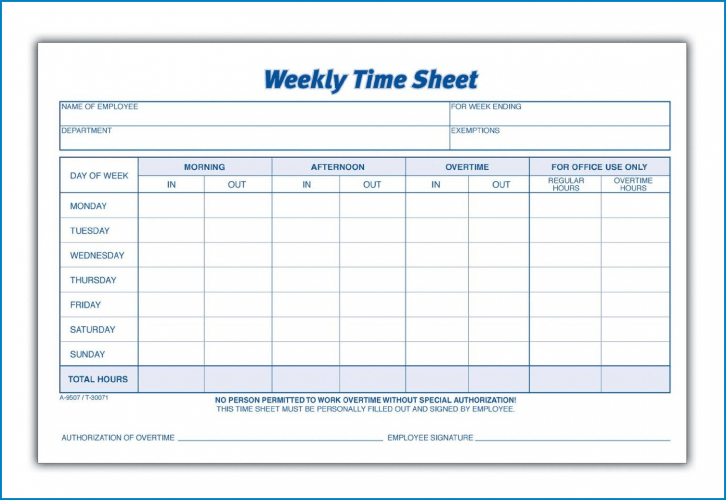  Free To Download Excel Timesheet Template With Formulas