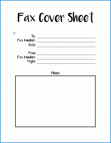 √ Free Printable Fax Cover Sheet Template