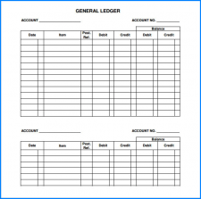 √ Free Printable General Ledger Template