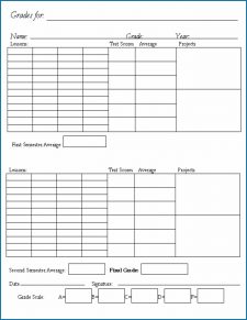 √ Free Printable Homeschool Report Card Template