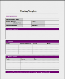 √ Free Printable Meeting Notes Template