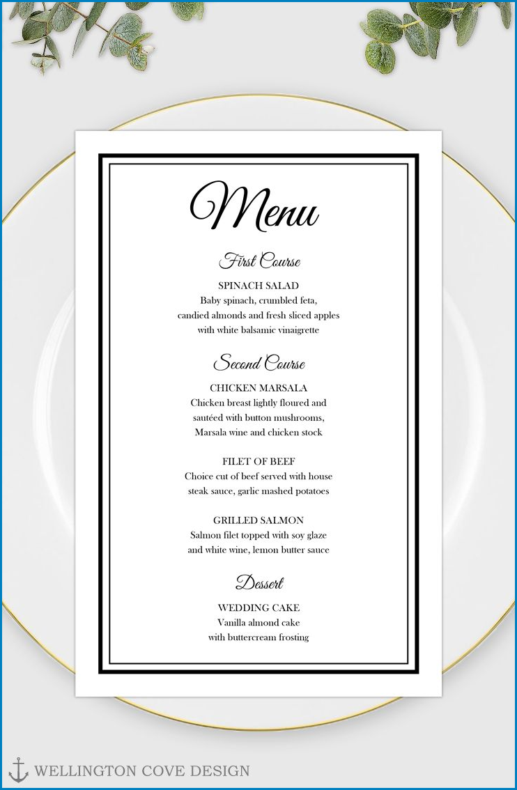 Free Wine List Template Microsoft Word Collection