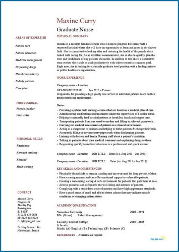 √ Free Printable Nursing Resume Template