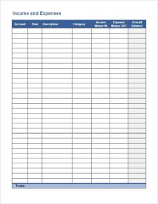 √ Office Commute Expense Worksheet Template
