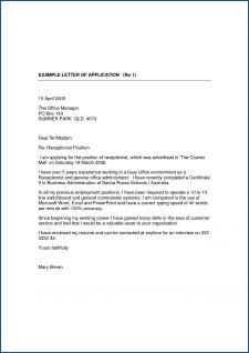 √ Free Printable Part Time Job Cover Letter Template