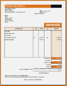 √ Printable Jewelry Receipt Template