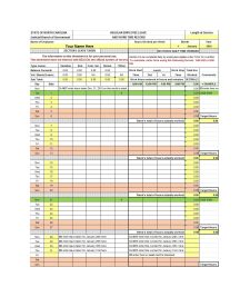 Example of Printable Vacation and Leave Tracker Template | Templateral