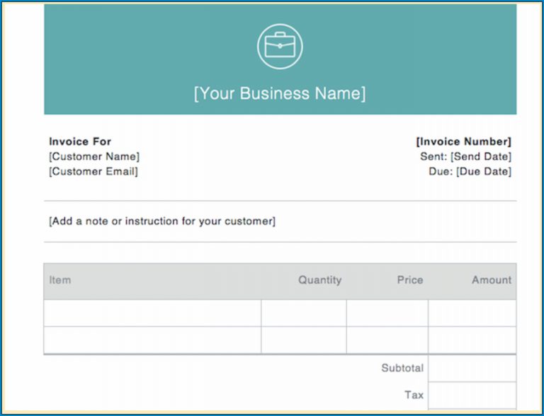 √ Free Printable Professional Invoice Template