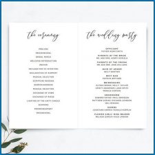 √ Free Printable Program Booklet Template