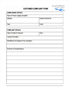 √ Free Quality Complaint Log Template (Excel)