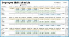 √ Free Printable Rotating Shift Schedule Template