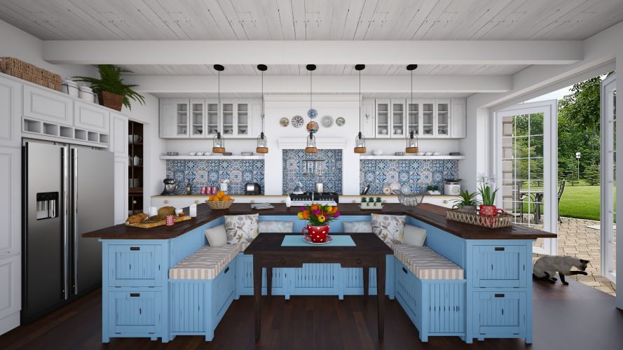 √ Small Family Kitchen Design Planning Template