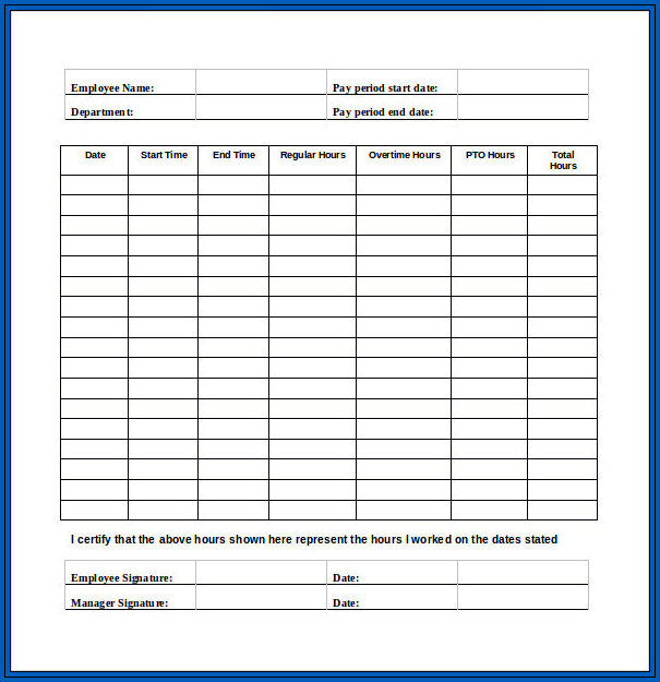  Timesheet Calculator With Lunch Break