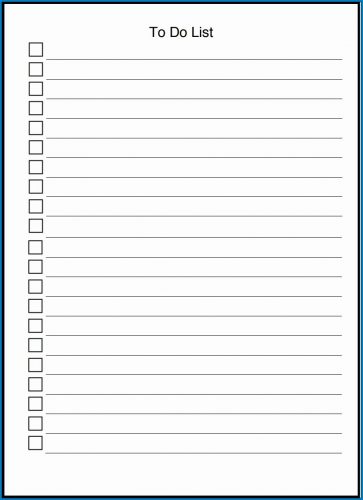 √ Free To-Do List Printable Template