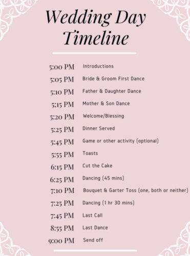 √ Wedding Reception Program Template (Word)