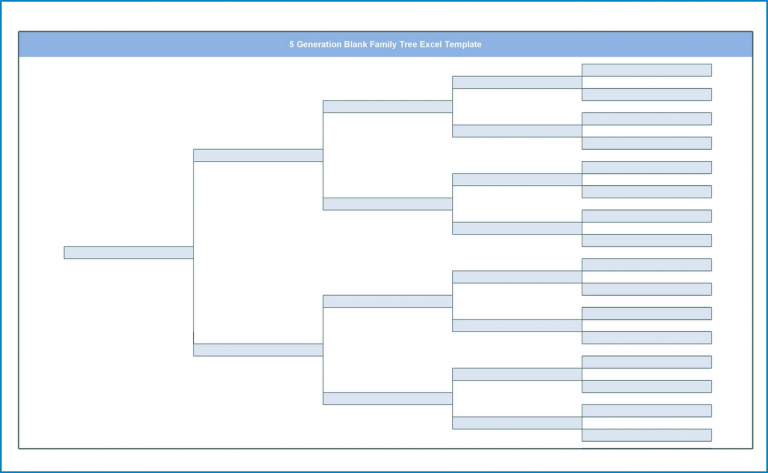 √ Free Printable Family Tree Template Excel