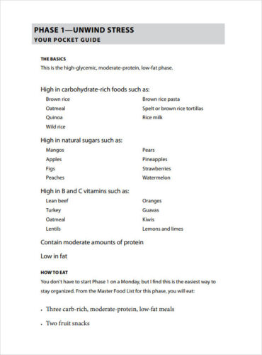 √ Fast Metabolism Diet Meal Plan Template
