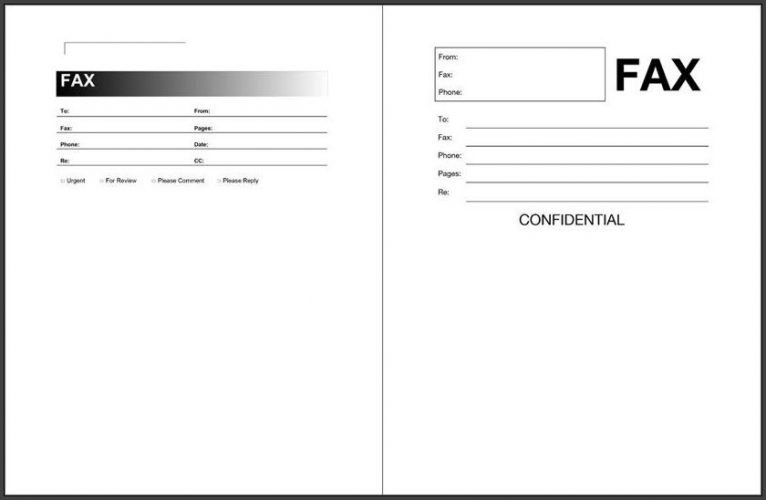 √ Free Printable Fax Cover Sheet Word Template