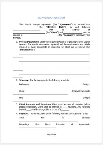 √ Free Editable Freelance Graphic Design Contract Template